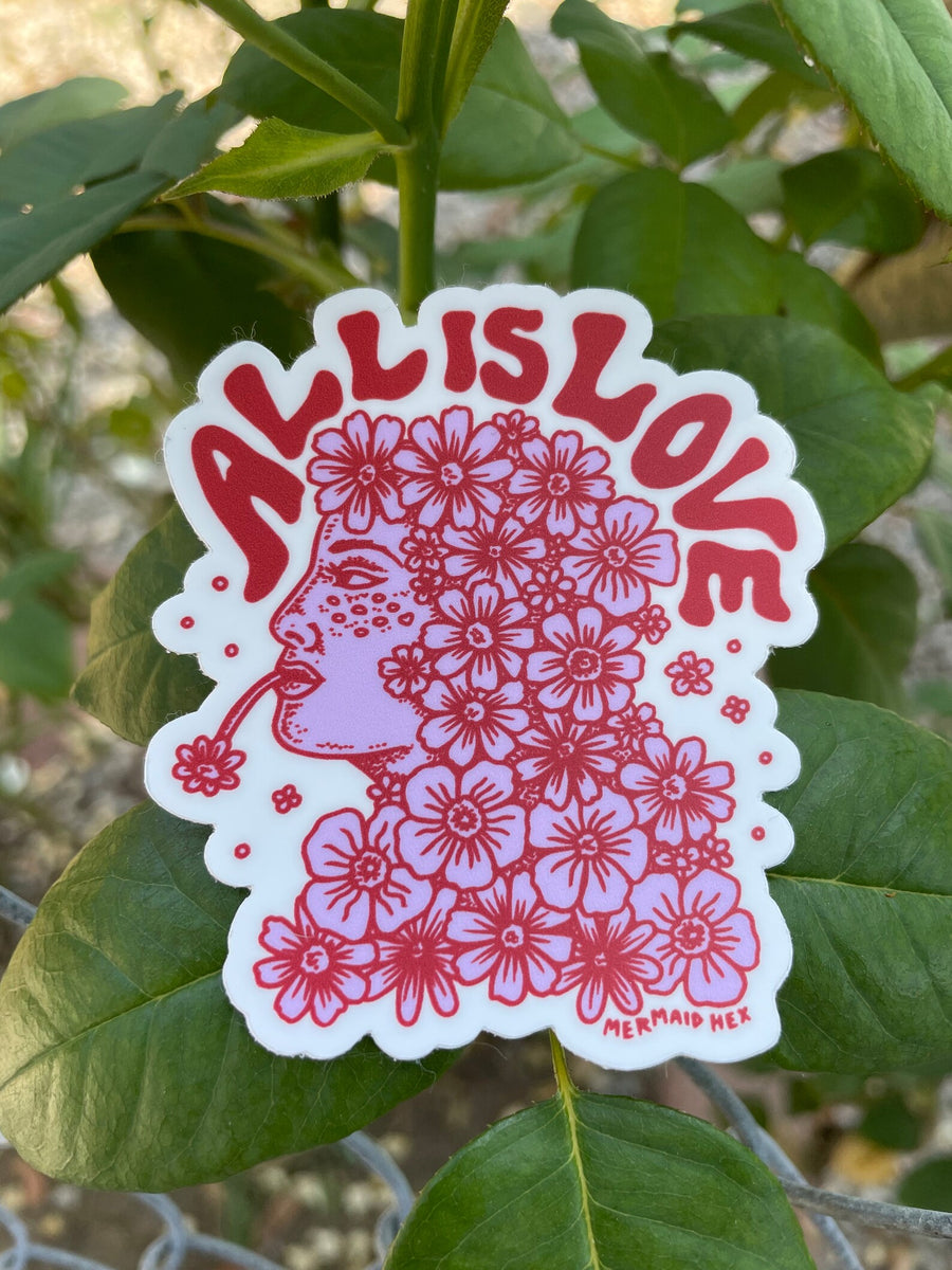 Mermaid Hex - All is Love Sticker – La Lovely Vintage