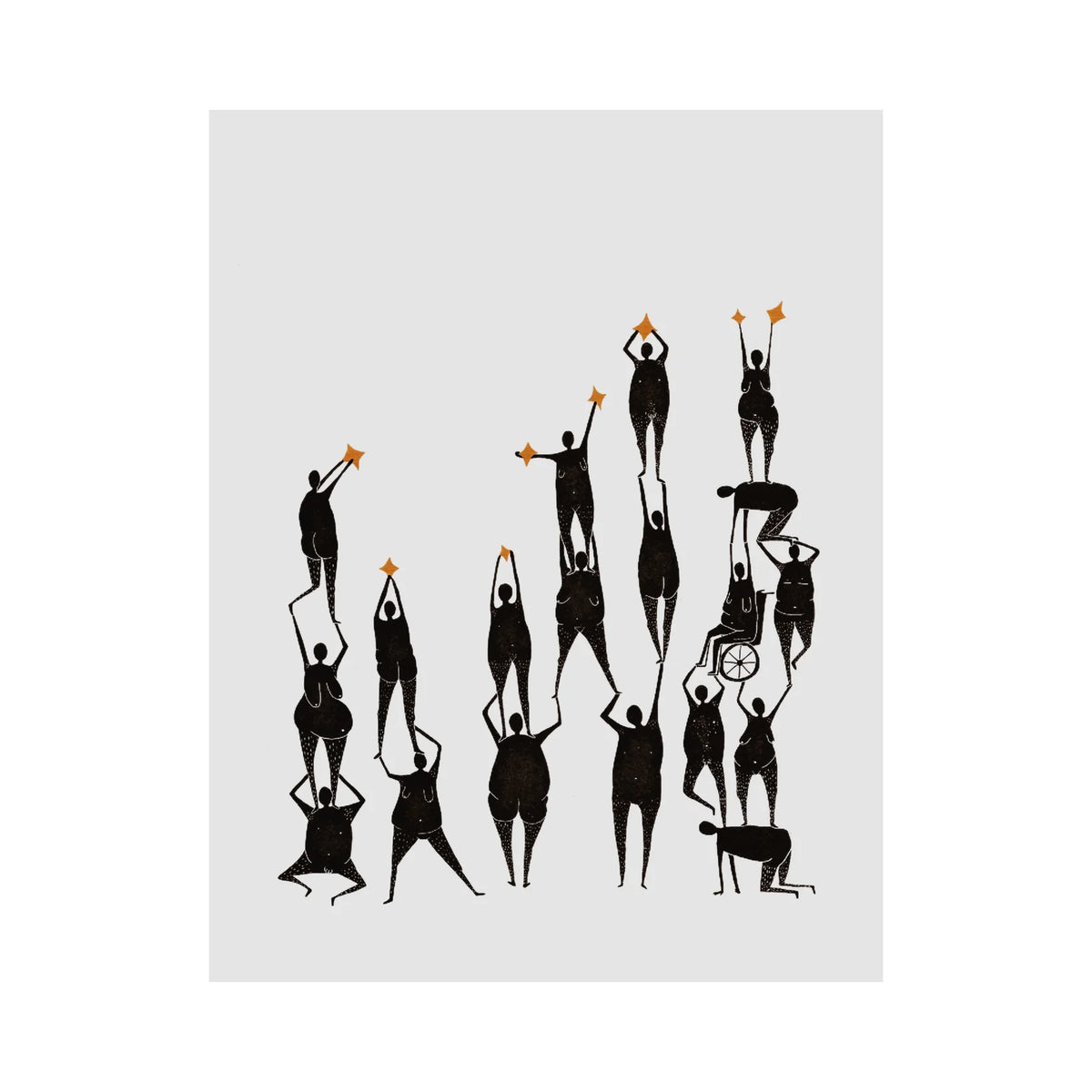 Rani Ban - Stars (Helping Each Other) Print – La Lovely Vintage