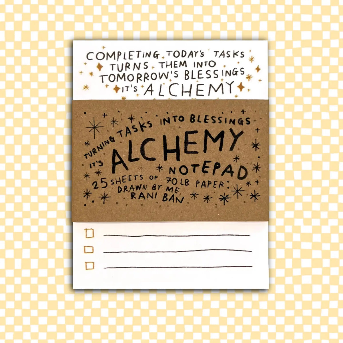 Rani Ban Co. - “Alchemy” to-do Notepad – La Lovely Vintage