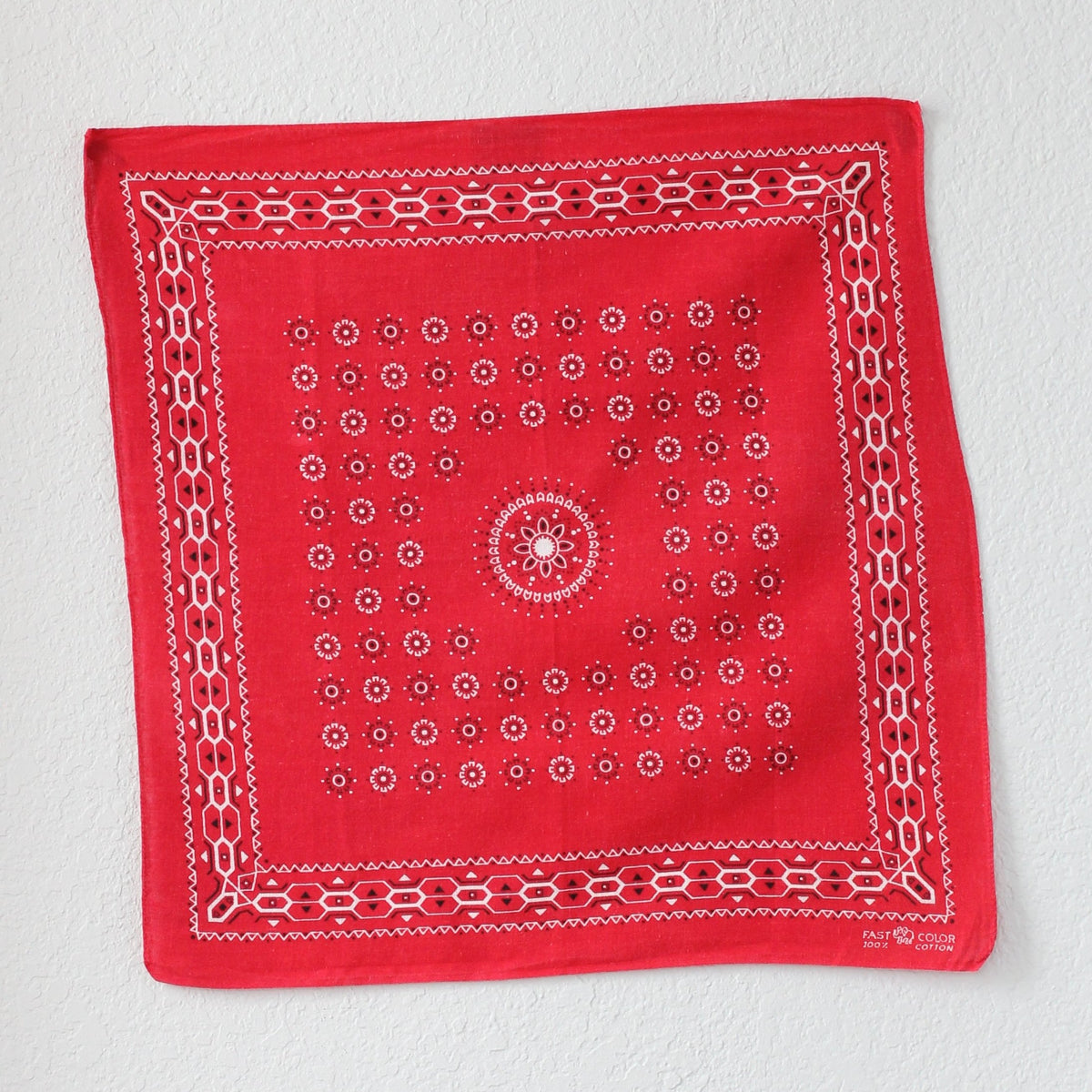 Vintage Single Selvedge Red Trunk Up Elephant Brand Bandana – La Lovely ...