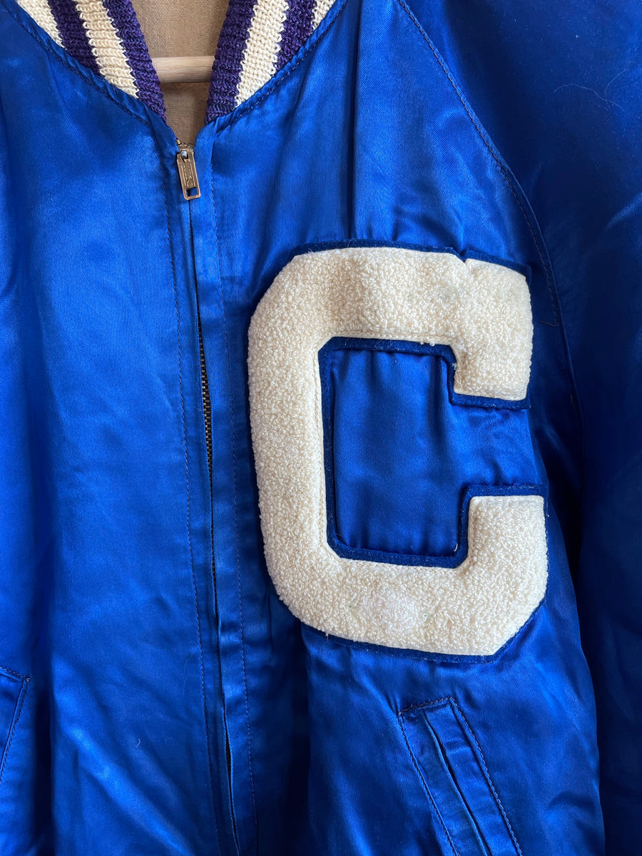 Vintage 1950’s Satin “Cabool” Colorblock Letterman Jacket – La Lovely ...